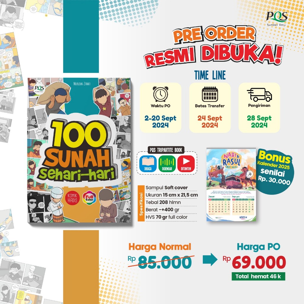 Jual PO Komik 100 Sunah Sehari-Hari PQS | Shopee Indonesia