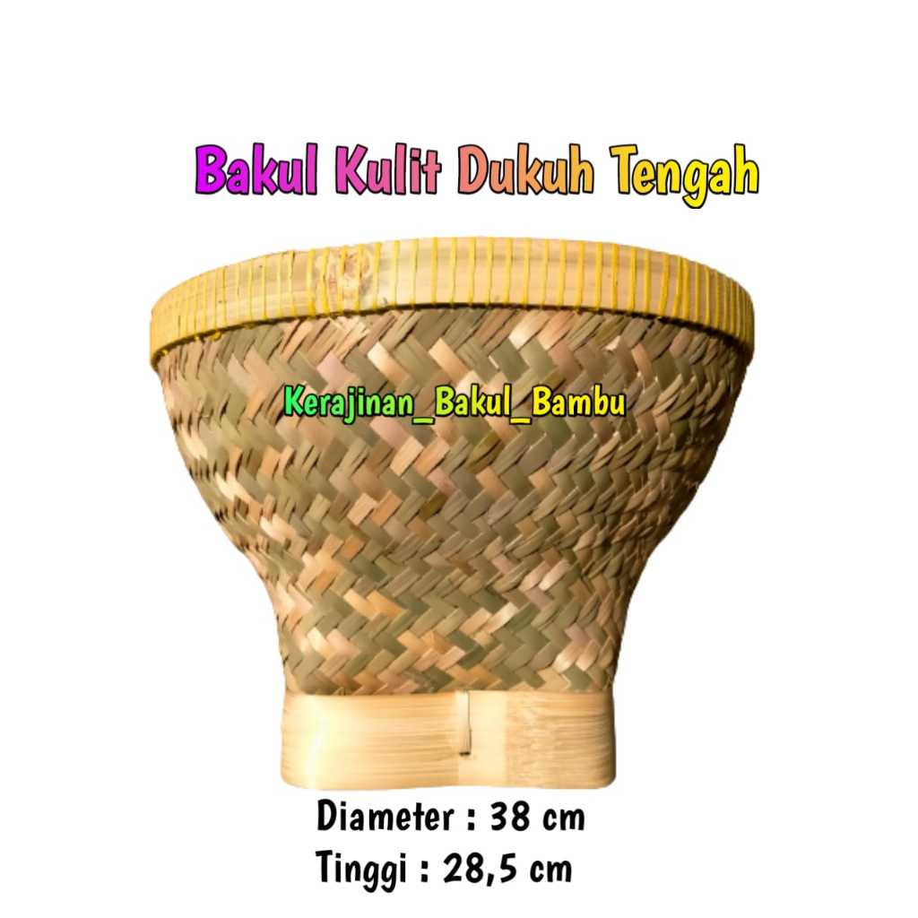Jual Bakul anyaman bambu bakul DUKUH TENGAH KULIT bakul nasi ukuiran ...