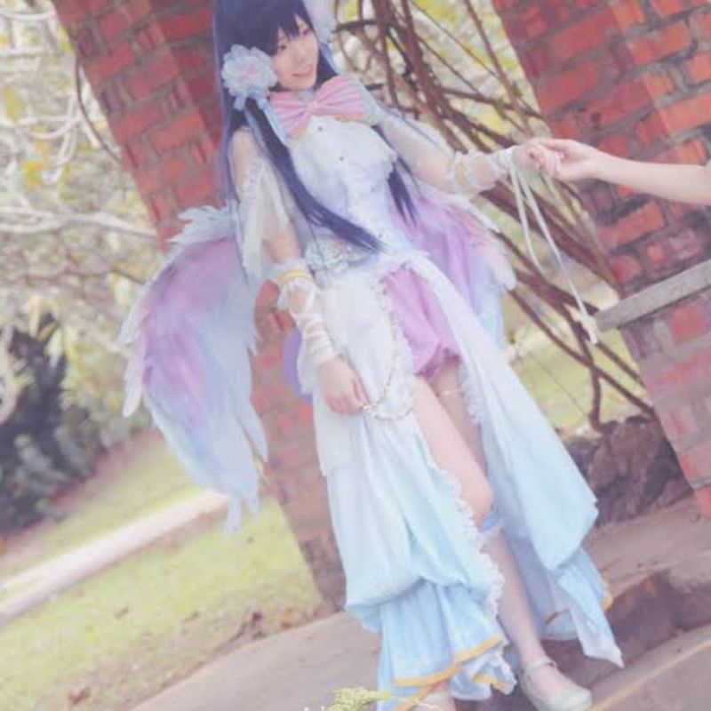 Jual Fullset Kostum+Wig Cosplay Sonoda Umi Love Live versi White Day ...