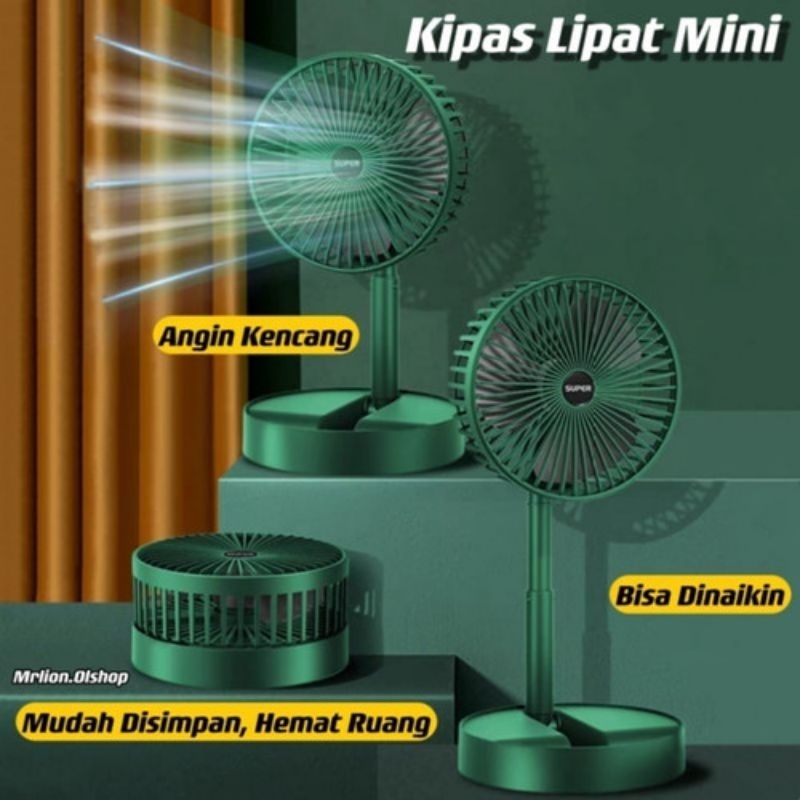 Jual Kipas Angin Meja Lipat Mini Portable Putar 180 Fan Rechargeable ...