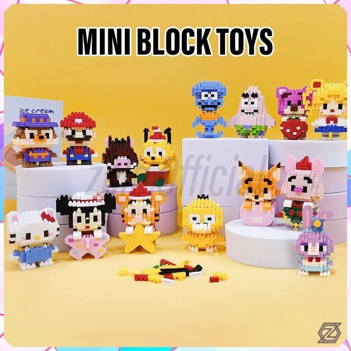 Jual Penawaran Terbatas zolo Nano Block Mainan Balok Susun DIY 3D ...