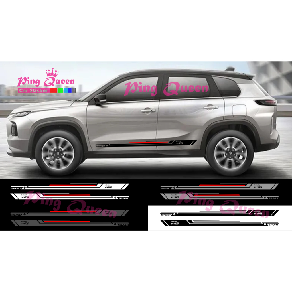 Jual STICKER LIST BODY SAMPING GRAND VITARA MOTIF TERBARU CUTTING ...