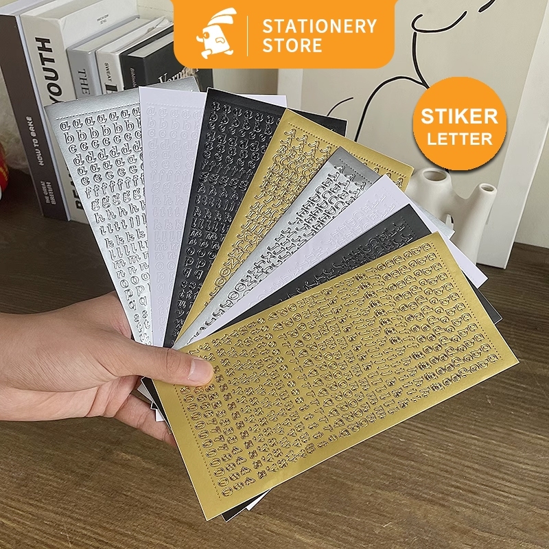 Jual STIKER HURUF 1PCS CUTE ALPHABET STICKER SET DECO DIY PLANNER ...