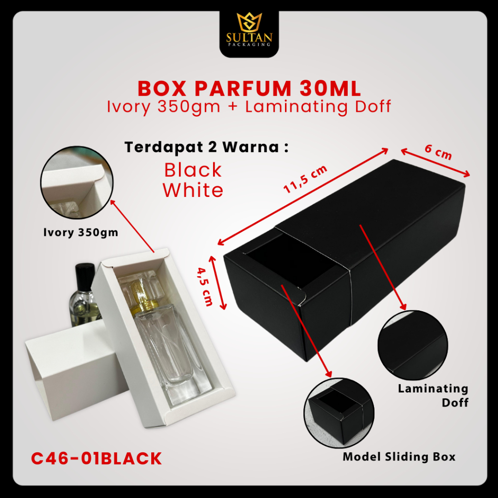 Jual Box Parfum Custom 30 ml / 50 ml | Sliding Box Parfum Lelabo ...