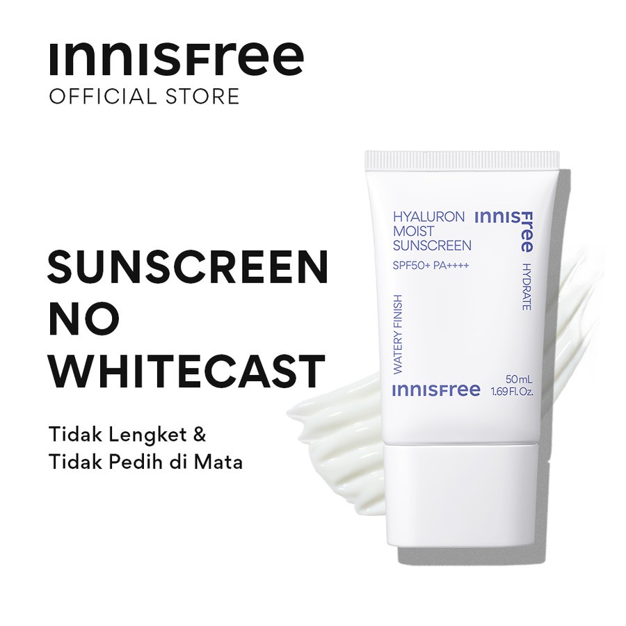 Jual Innisfree Hyaluron Moist / Mild Cica Sunscreen SPF50+ PA++++ 10ml ...