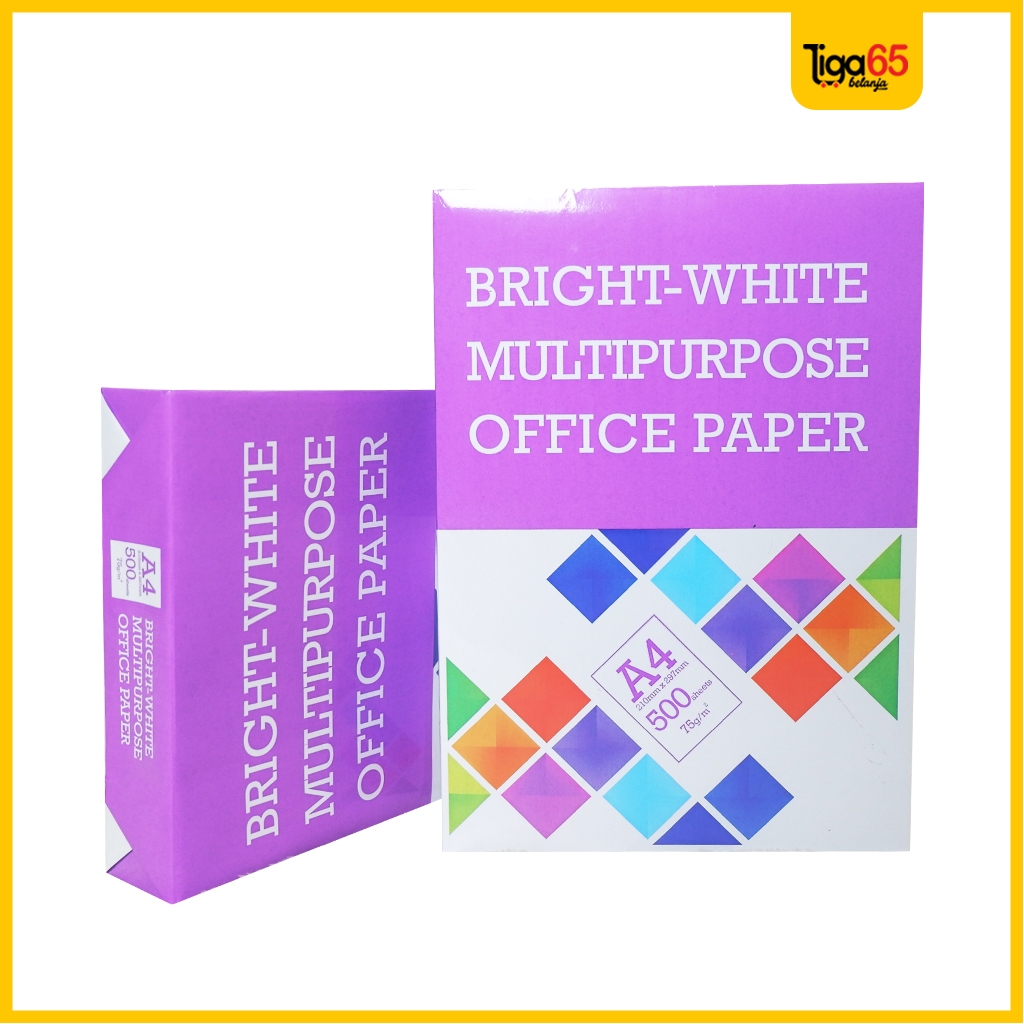 Jual Bmo Kertas Hvs A4 75 Gsm / 1 Dus 5 Rim / Kertas Print Fotocopy ...