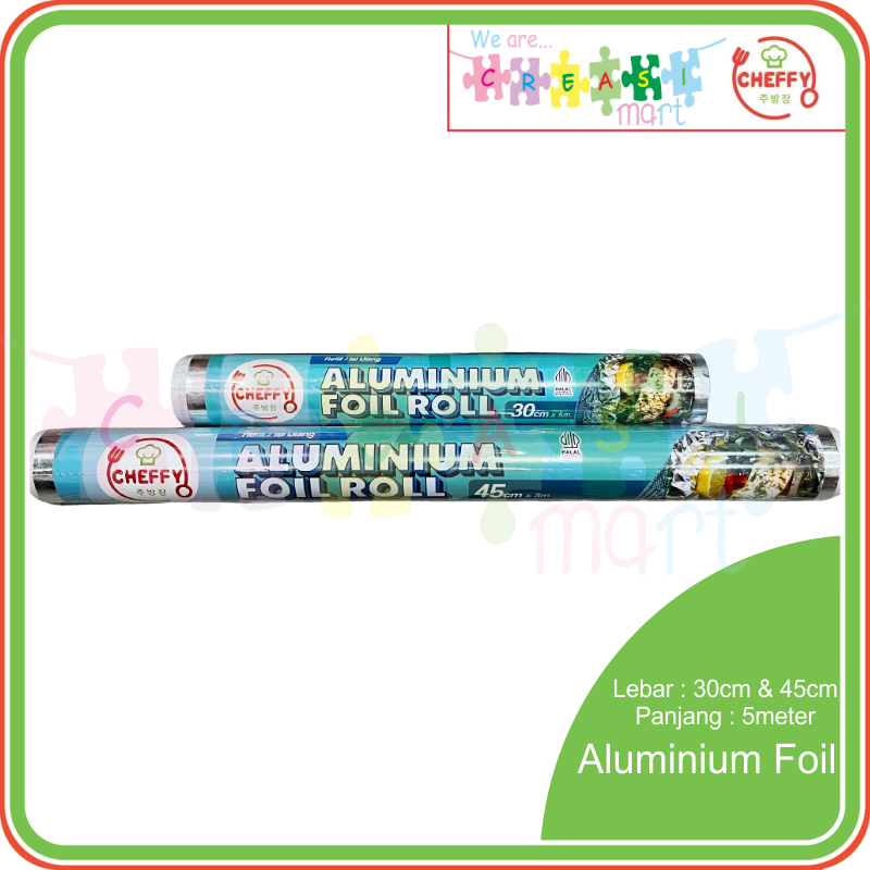 Jual CHEFFY Aluminium Foil Wrapping Lebar 30cm & 45cm Panjang 5meter ...