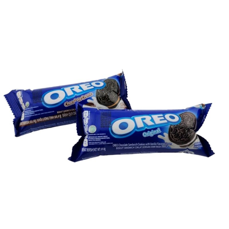 Jual Oreo Biskuit Roll Sandwich Cream 64,4Gr - Original & Chocolate ...