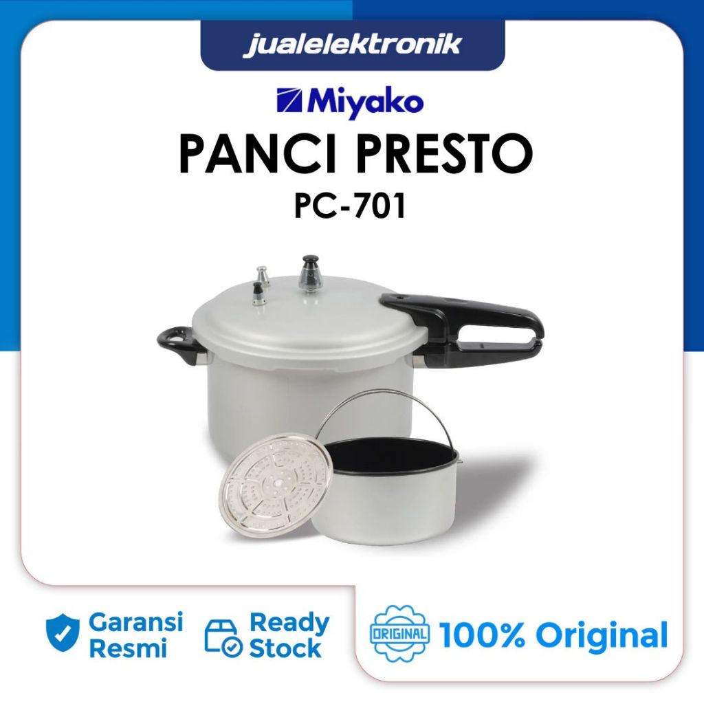 Jual Miyako PC-701 – PC701 Panci Presto 7 Liter Aluminium Soft Anodized ...