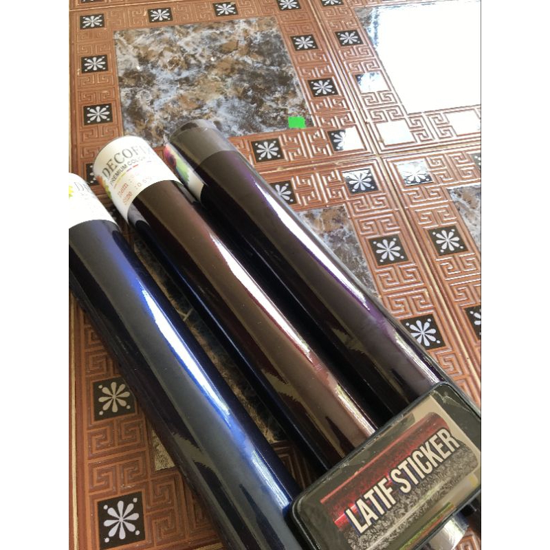 Jual skotlet stiker motor Moonlight decofix sticker hitam lembayung per ...