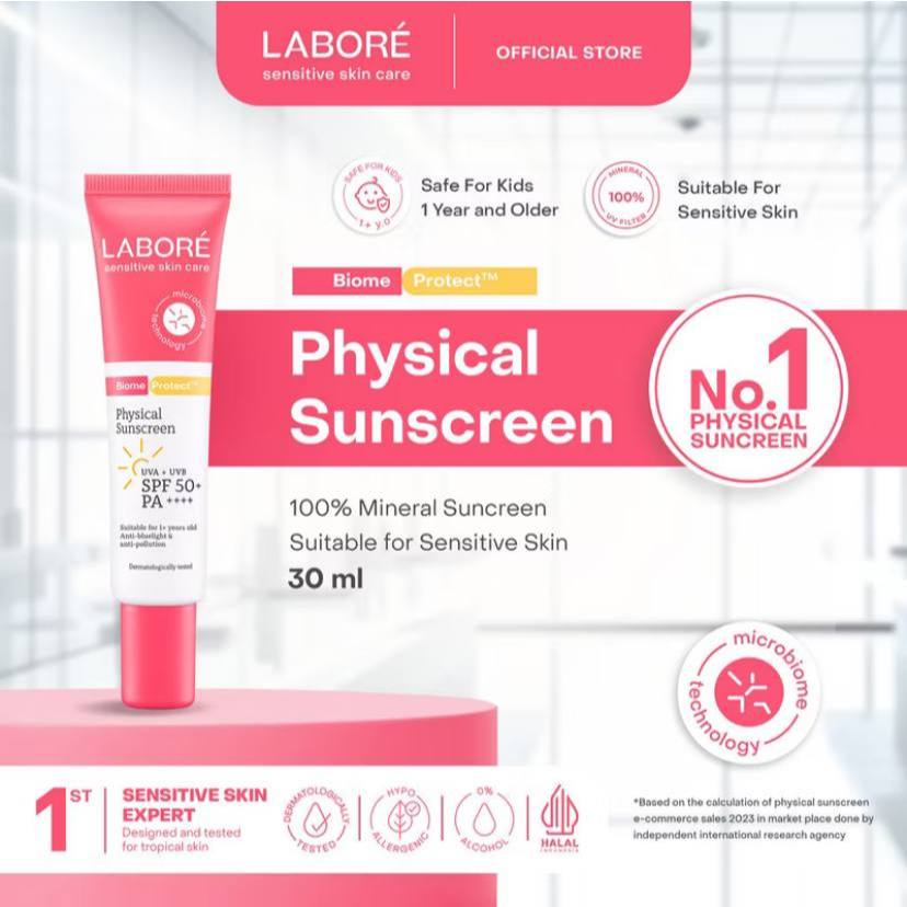 Jual LABORE BiomeProtect Physical Sunscreen - Mineral Sunscreen Kulit ...