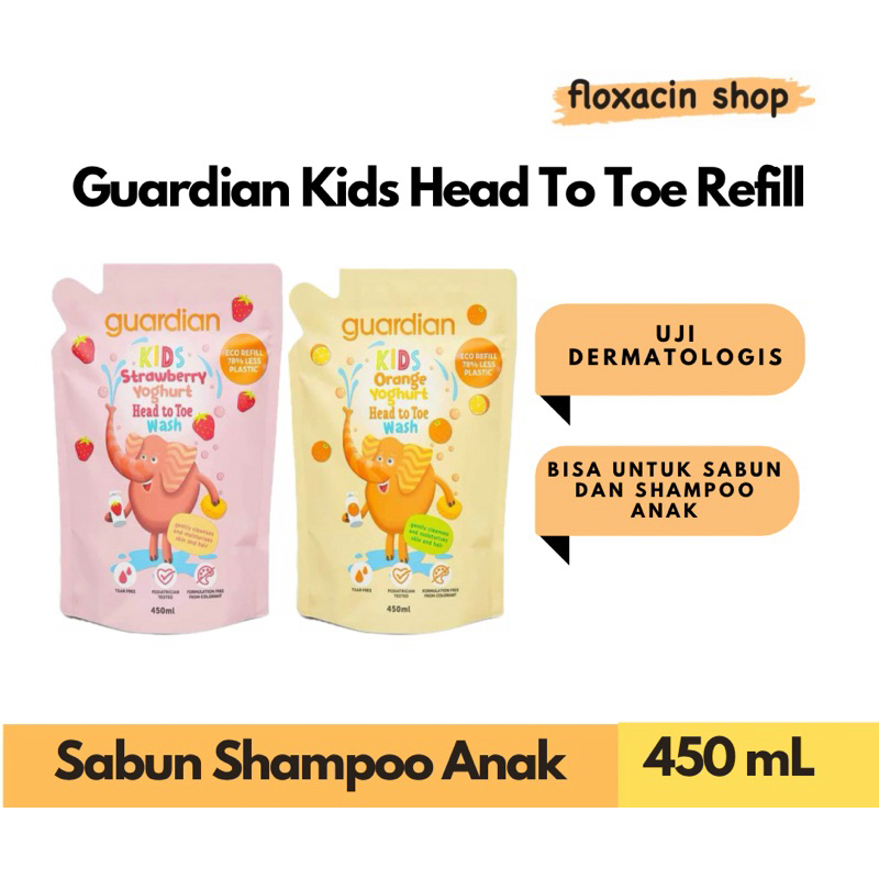 Jual Guardian Kids Head To Toe Refill 450 mL Yogurt / Sabun Shampoo ...