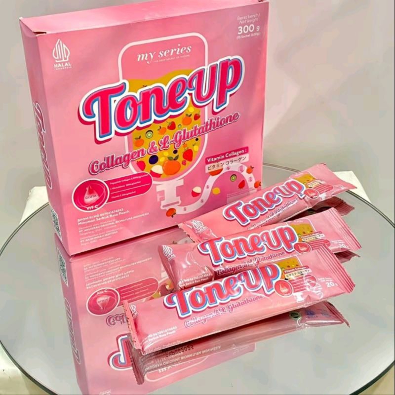 Jual MYSERIES TONE UP Collagen and L-Glutathione 15 sachet - Suplemen ...