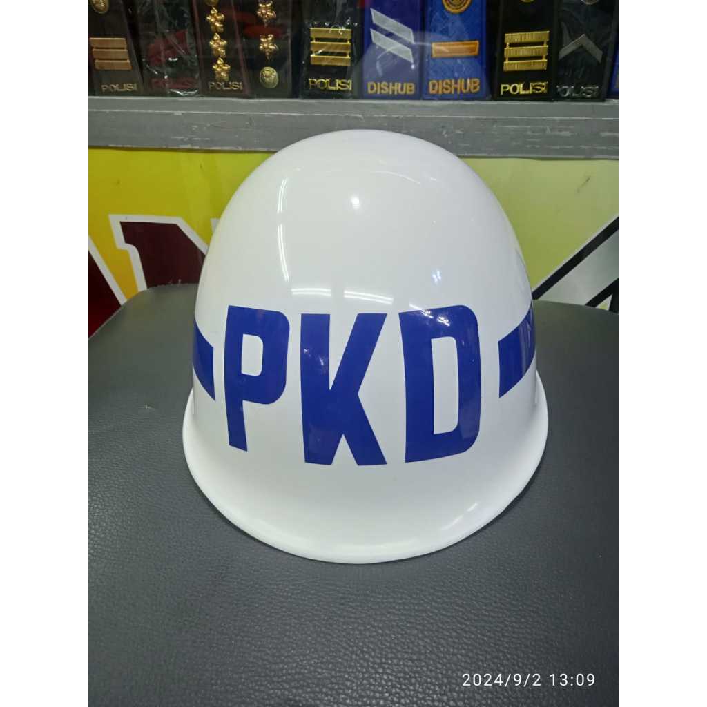 Jual HELM SAFETY PKD TERKUAT DAN TERAMAN/HELM PKD SATPAM | Shopee Indonesia