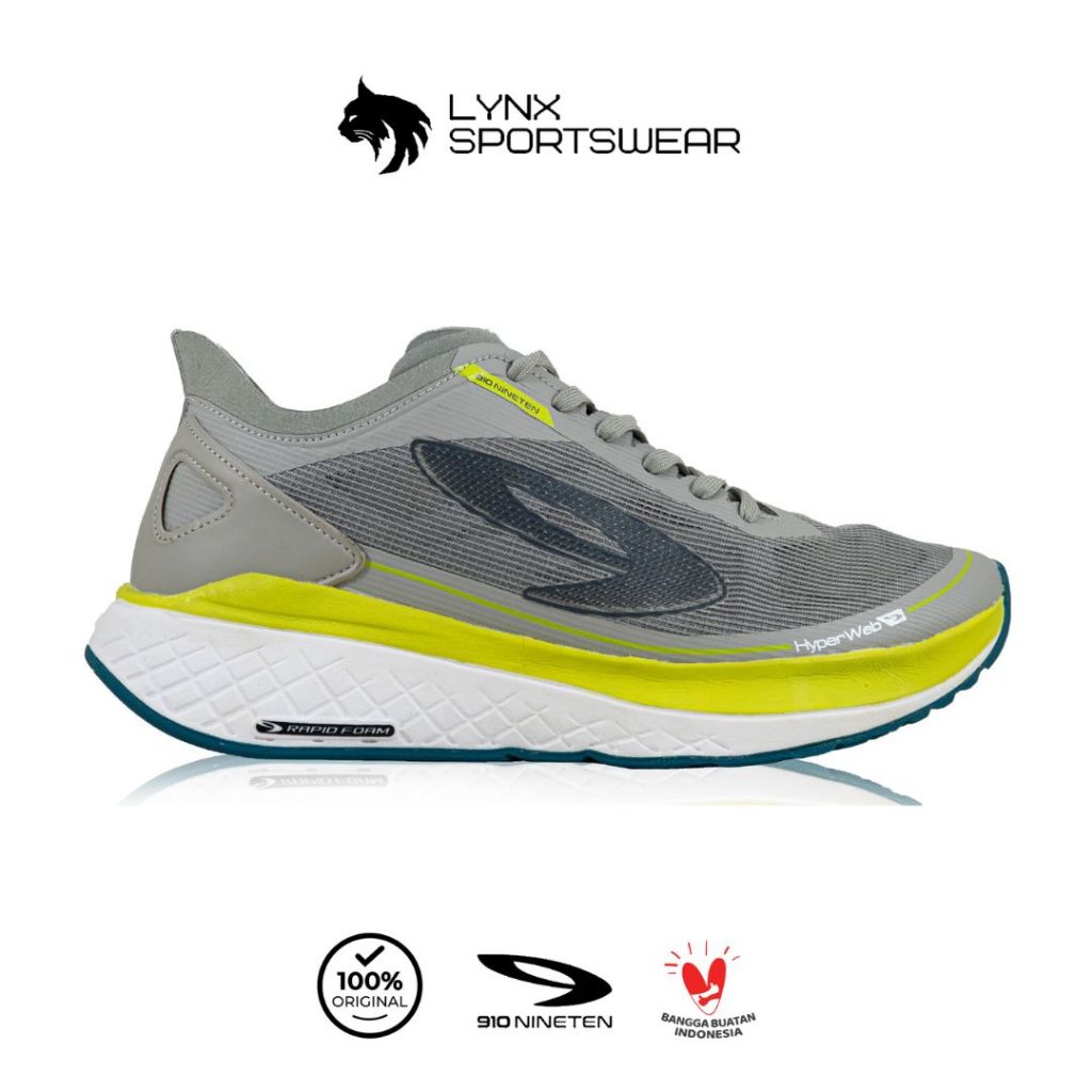 Jual 910 SEPATU LARI KENZO RUN - ABU/KUNING/PUTIH | Shopee Indonesia