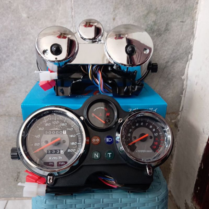 Jual speedometer ninja SS, R chrome hitam sportsday | Shopee Indonesia