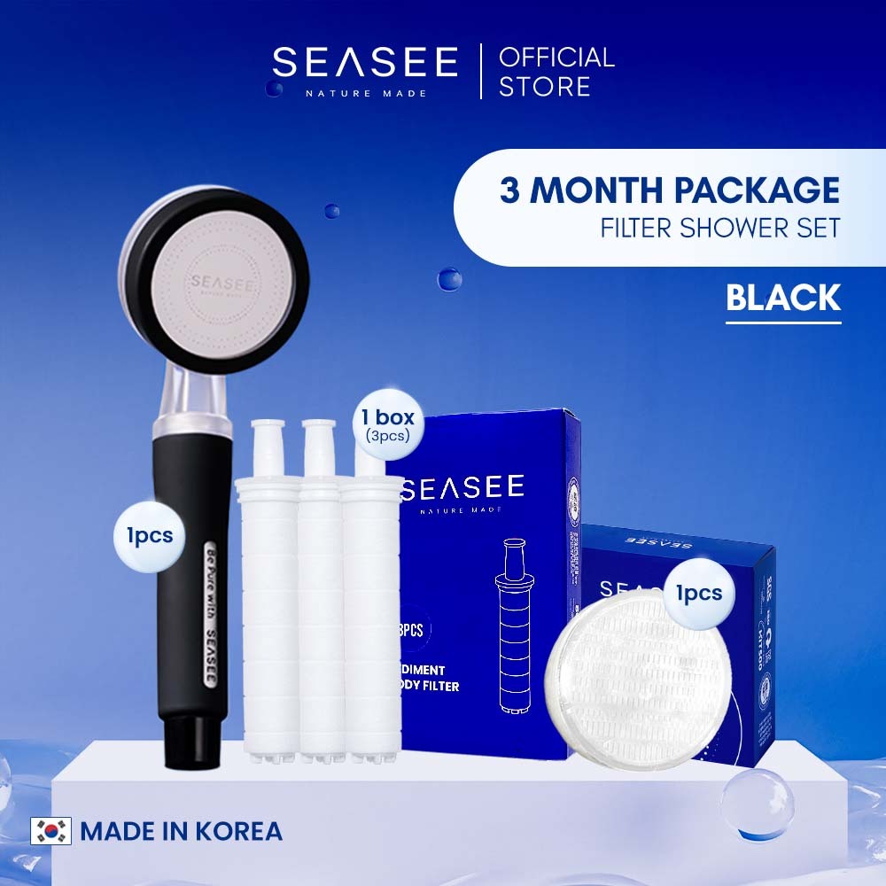 Jual SEASEE 3 Month Package Shower Set (Black/White/Misty) | Shopee ...