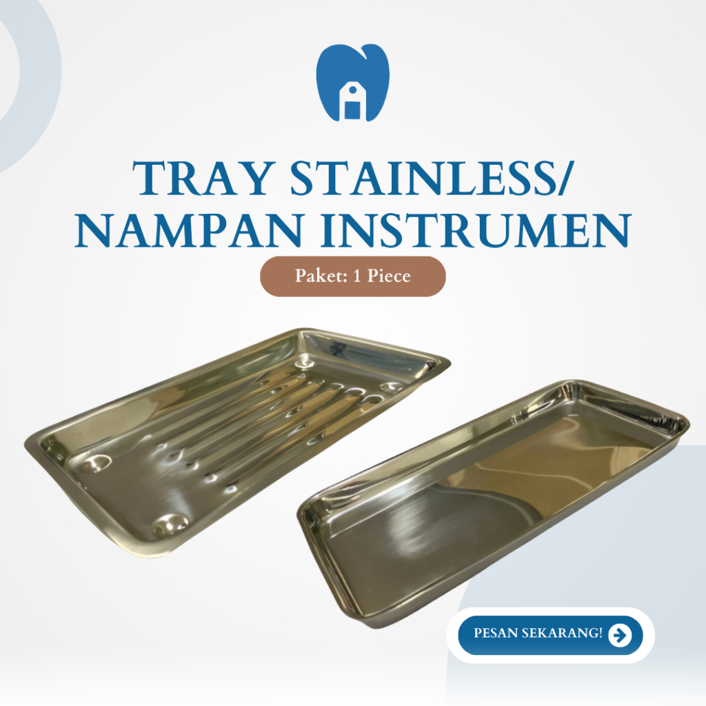 Jual Dental Tray Instrument High Quality/ Tray Nampan Baki Stainless ...