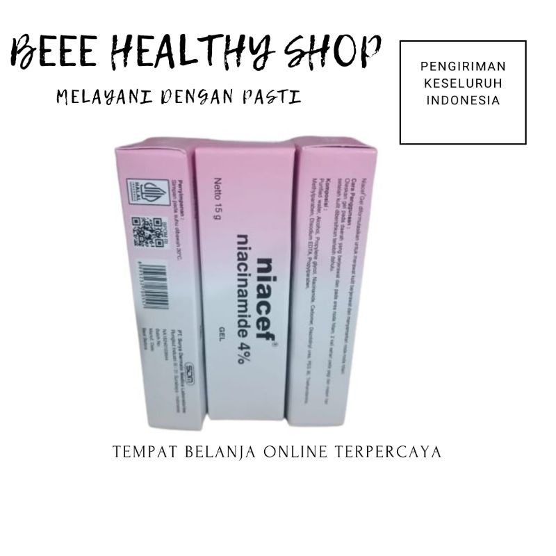Jual NIACEF 4% GEL 15 GR / NIACINAMIDE / GEL UNTUK JERAWAT | Shopee ...