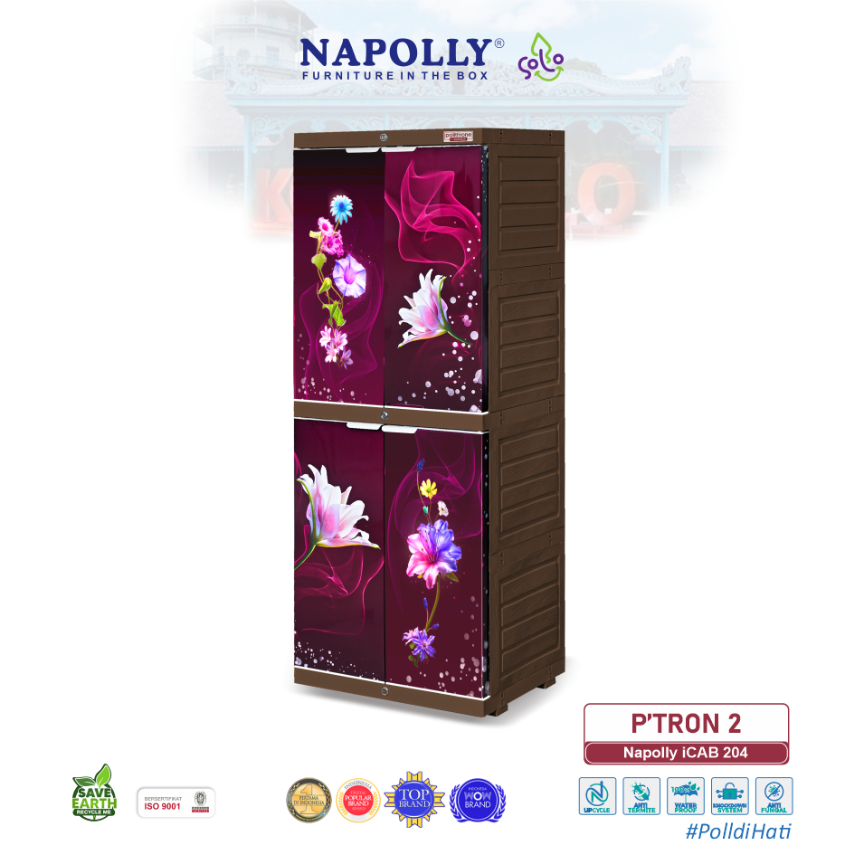 Jual Napolly Lemari Serbaguna iCAB-204 PTRON 2 / Lemari Cabinet ...