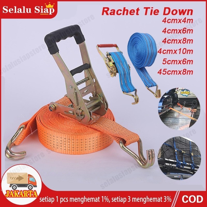 Jual RACHET TIE DOWN 2.5X10 4X4 4X6 4X8 4X10 5X6 5X10 meter KREK SOUND ...
