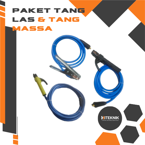 Jual PAKET TANG LAS KABEL LAS 5M + TANG MASSA KABEL LAS 2M TRAFO LAS ...