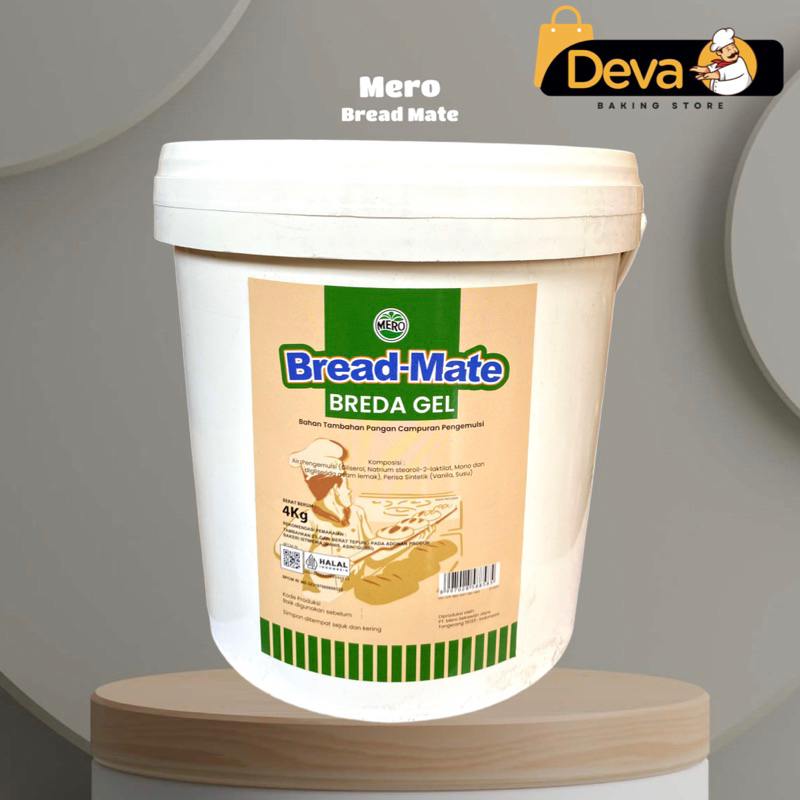 Jual Mero Bread Mate Breda Gel Softener - Pelembut Roti 4kg | Shopee ...