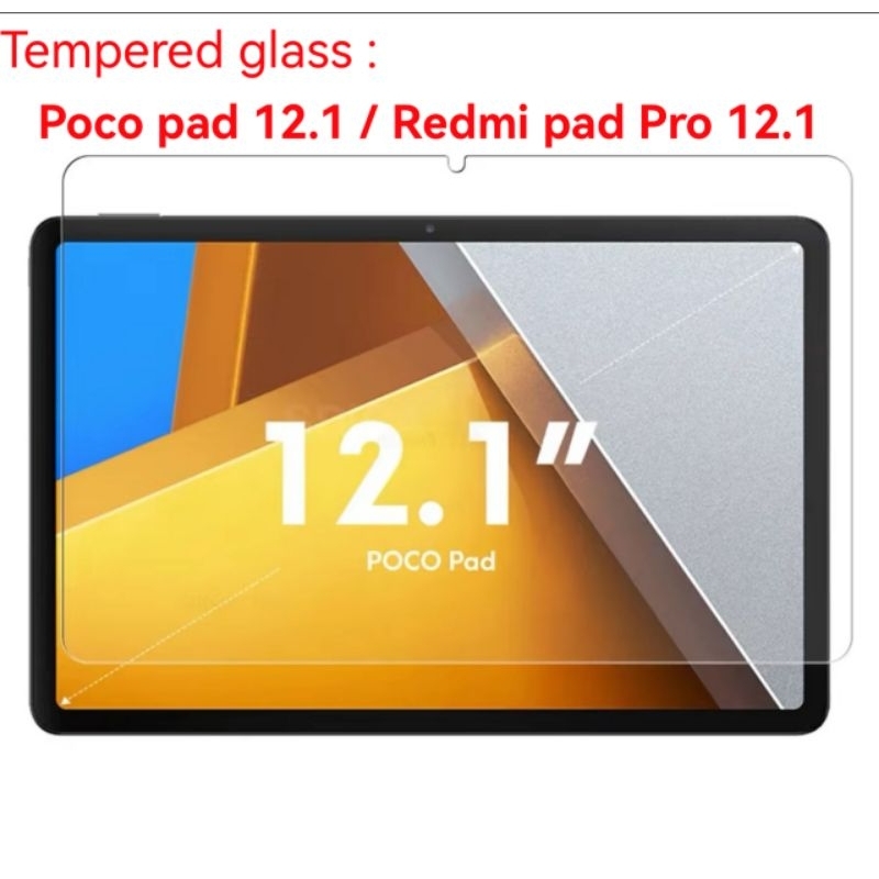 Jual Tempered Glass Xiaomi Poco Pad 12.1 inci / Antigores Redmi Pad Pro ...