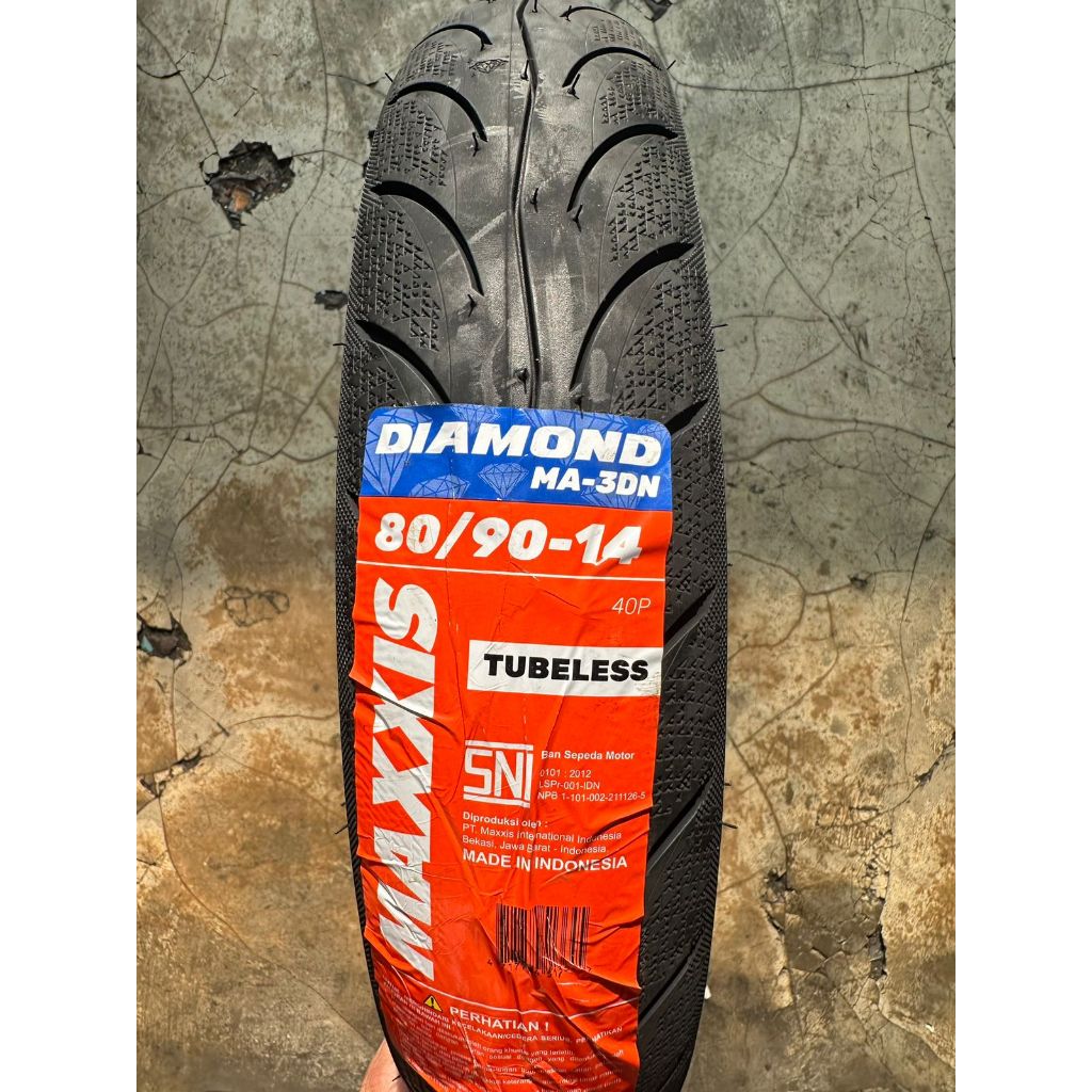 Jual BAN MATIC depan MERK MAXXIS MAXIS 80 90 14 80/90-14 motif DIAMOND ...