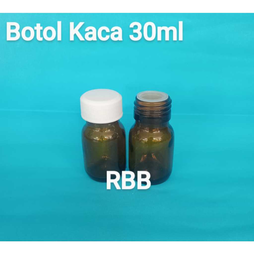 Jual BOTOL KACA COKLAT 30ML BOTOL OBAT BOTOL LAB BOTOL SAMPLE PARFUM BOTOL BUMBU | Shopee Indonesia
