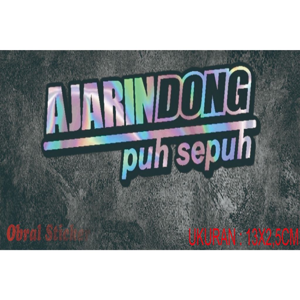 Jual Sticker Cutting Ajarin Dong Puh Sepuh Viral keren Sticker Variasi ...