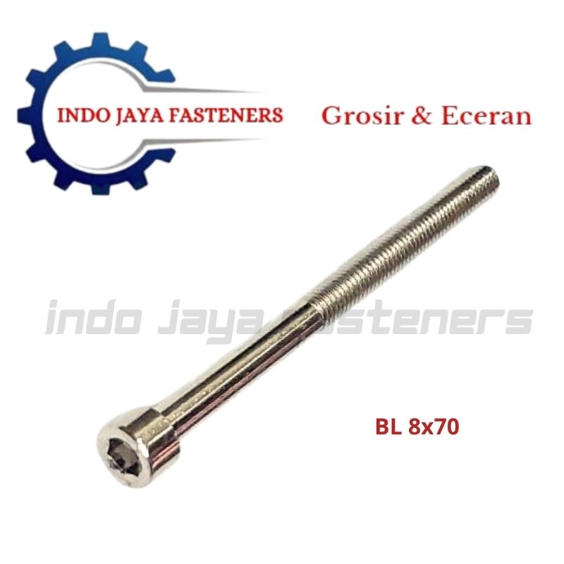 Jual Baut L Nekel 8x70 M8x70 Kunci L6 Baut 12 8mm | Shopee Indonesia