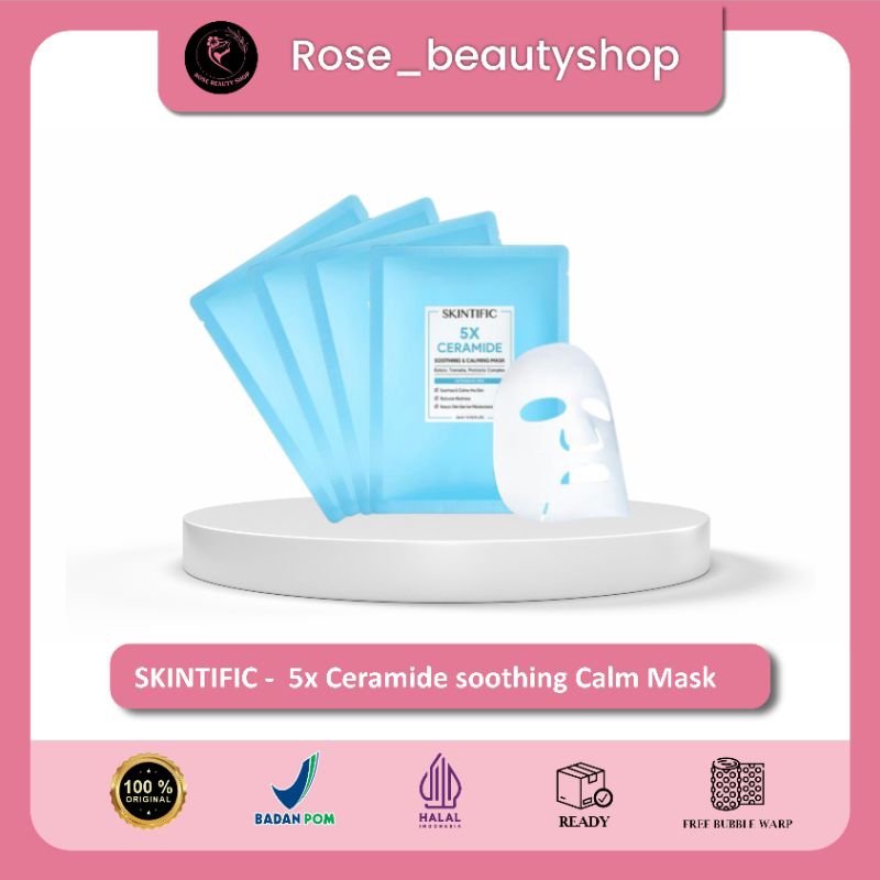 Jual Skintific Masker Sheet Wajah 5X Ceramide Soothing and Repairing ...