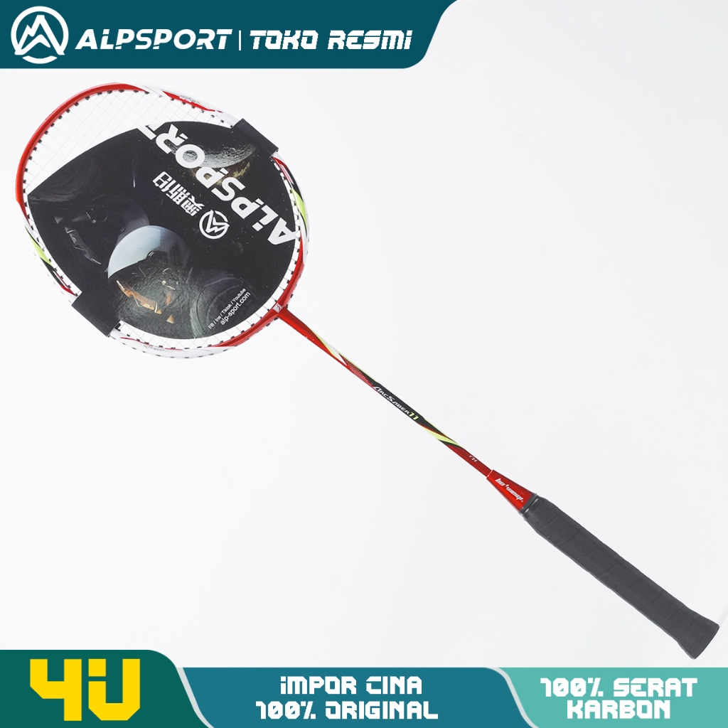 Jual ALPSPORT RR【2Raket + Tas】4U G5 100% Serat Karbon Penuh Desain Asli ...