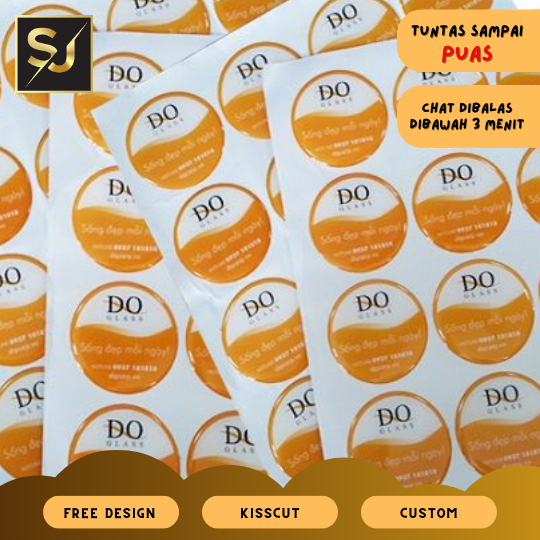 Jual Cetak Stiker Custom Anti Air Sticker Segel Label Makanan Botol ...