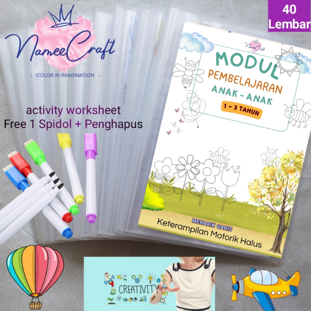 Jual BUKU AKTIVITAS WORKSHEET WIPE AND CLEAN ANAK (TAHAP AWAL ...