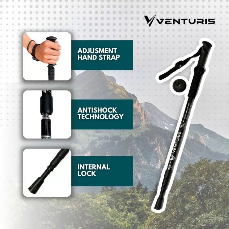 Jual Tracking Pole Internal Lock - Tongkat Pendaki | Shopee Indonesia