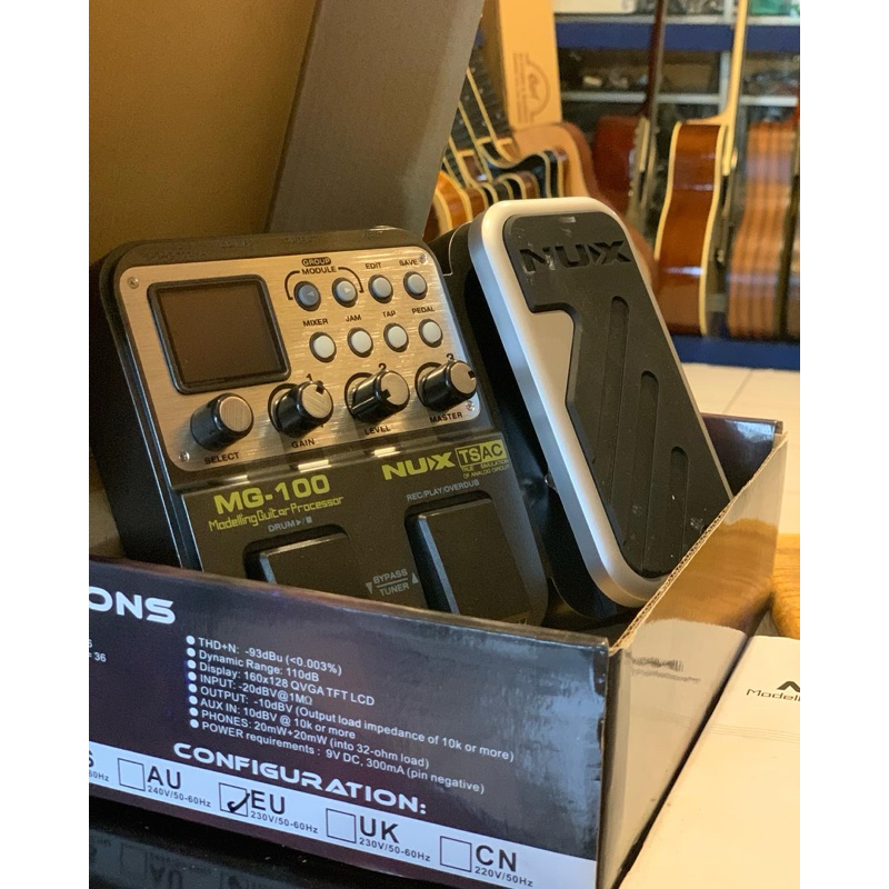 Jual EFEK GITAR ORIGINAL NUX MG100 /multi efek digital | Shopee Indonesia