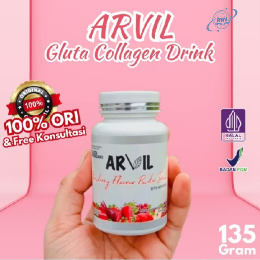 Jual Arvil Collagen Drink Minuman Pencerah Kulit Seluruh Tubuh dan ...