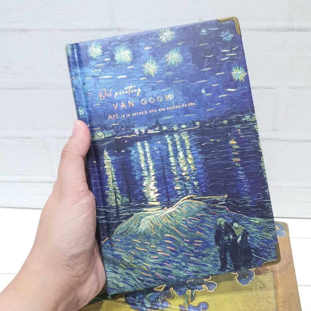 Jual Buku Catatan Aesthetic | Buku A5 Van Gogh | Diary Classic A5 ...