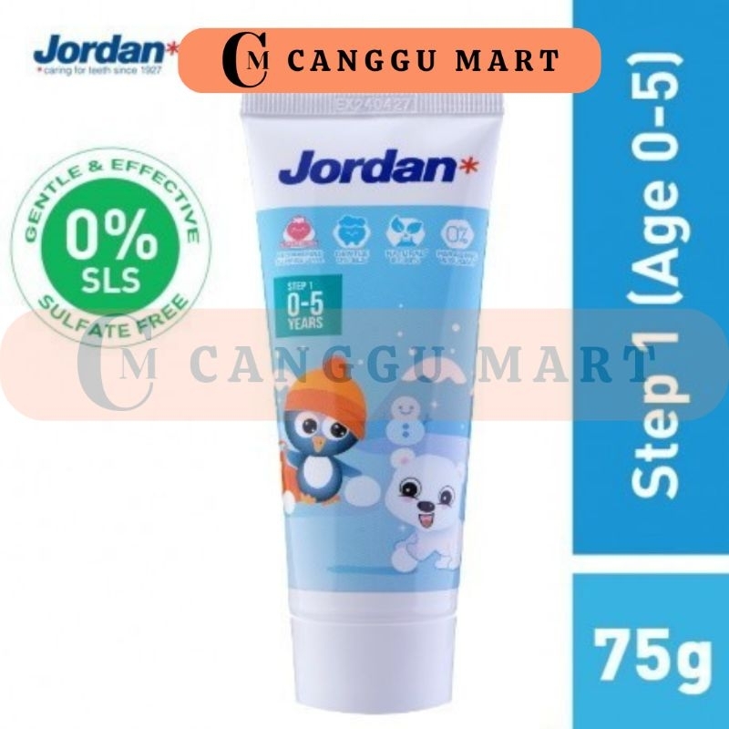 Jual Jordan Toothpaste Oral Care Kids | Pasta Gigi Anak | Odol Step 1 ...