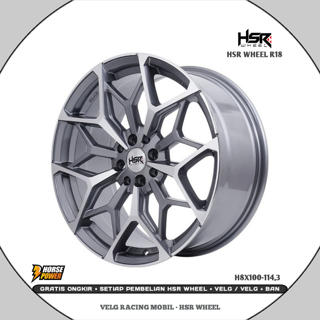 Jual Velg R18 • Mobil 4 Baut Roda • Hsr Myth01 • Double Pcd 4 x 100/114 ...