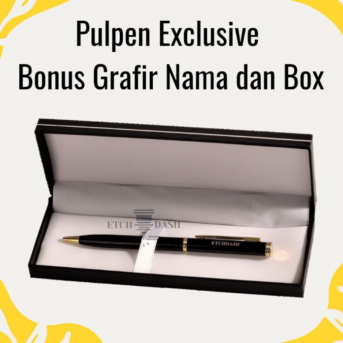 Jual DIJAMIN ORI Pulpen Eksklusif Free Grafir NamaLogo Box Pulpen ...