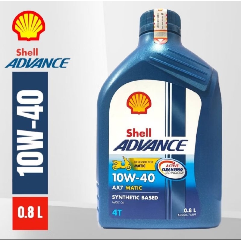 Jual OLI SHELL ADVANCE MATIC AX7 10W-40 (800ml) matic ORIGINAL 100% ...