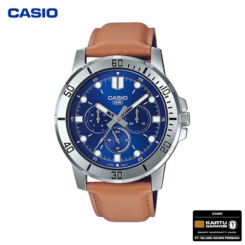 Jual JAM TANGAN CASIO PRIA CASIO MTP-VD300L-2E / MTPVD300L CASIO ...