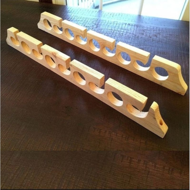 Jual Rak Joran Tegak Kayu / Rak Joran Pancing Dinding / Rak Joran Kayu ...