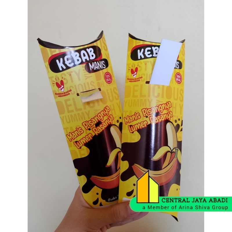 Jual 200 LEMBAR KERTAS KEBAB PISANG MANIS TARIKAN IVORI PUTIH 24.5 × 9. ...