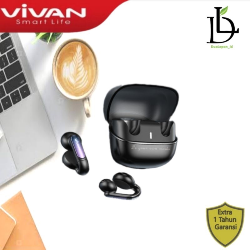 Jual VIVAN FreeGo CO1, Earclip OWS with WOOK Audio App, Bluetooth 5.4 ...