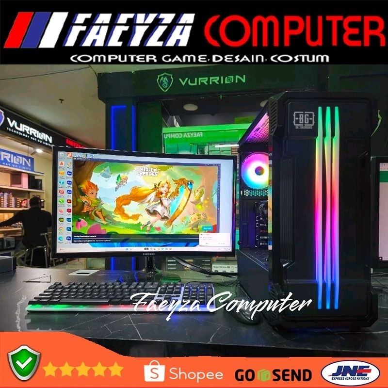 Jual PC GAMING INTEL CORE I5 12400F | VGA GTX 1650 4GB ddr6 | Ram 16gb LED 24inc | Shopee Indonesia