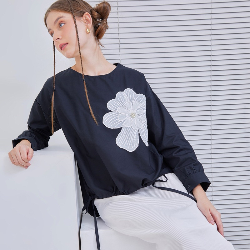 Jual [ Senchi ] - Sayaka Big Flower Blouse / Blouse Wanita Bunga ...